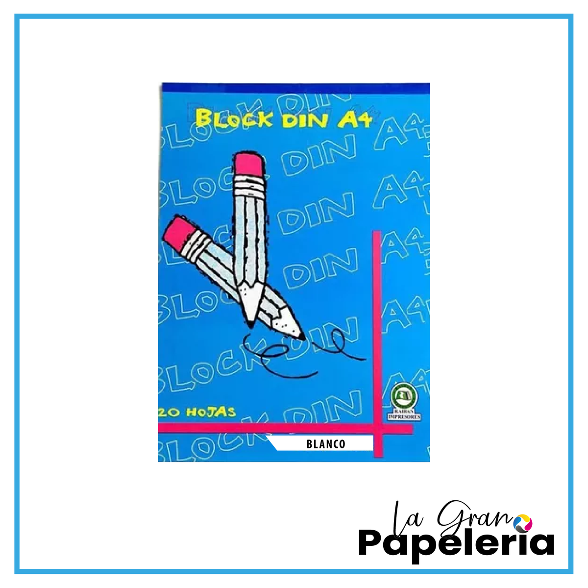 BLOCK DIN A4 BLANCO X 20 | lagranpapeleria
