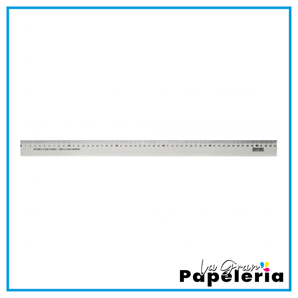REGLA PROFESIONAL LÍNEA AZUL 50CM | lagranpapeleria